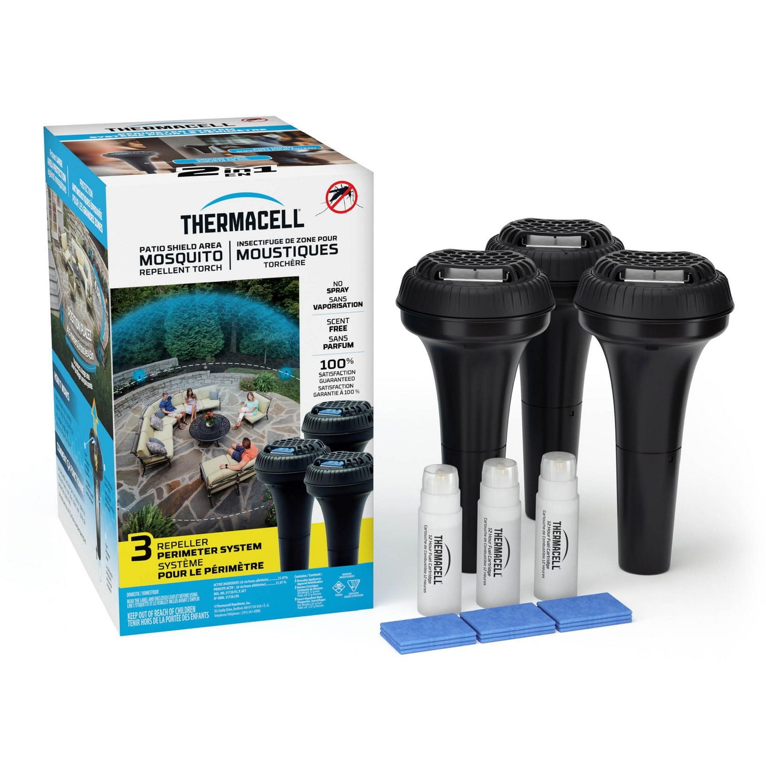 Thermacell Mosquito Repellent, Perimeter System-3 pack - Walmart.ca