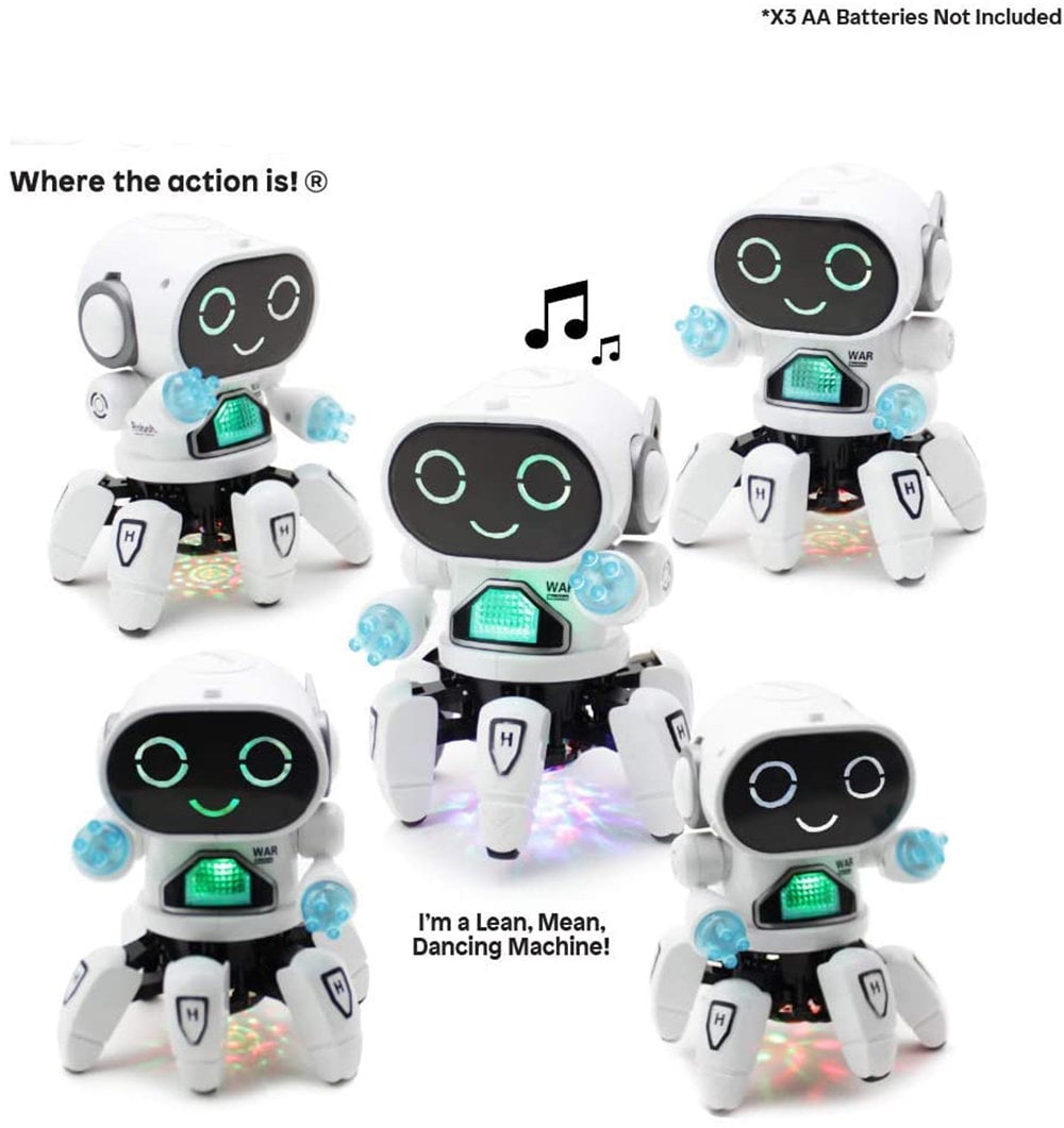 Buy JUNQI Musical Baby Toys Dancing Walking Robot for Boys Girls with ...
