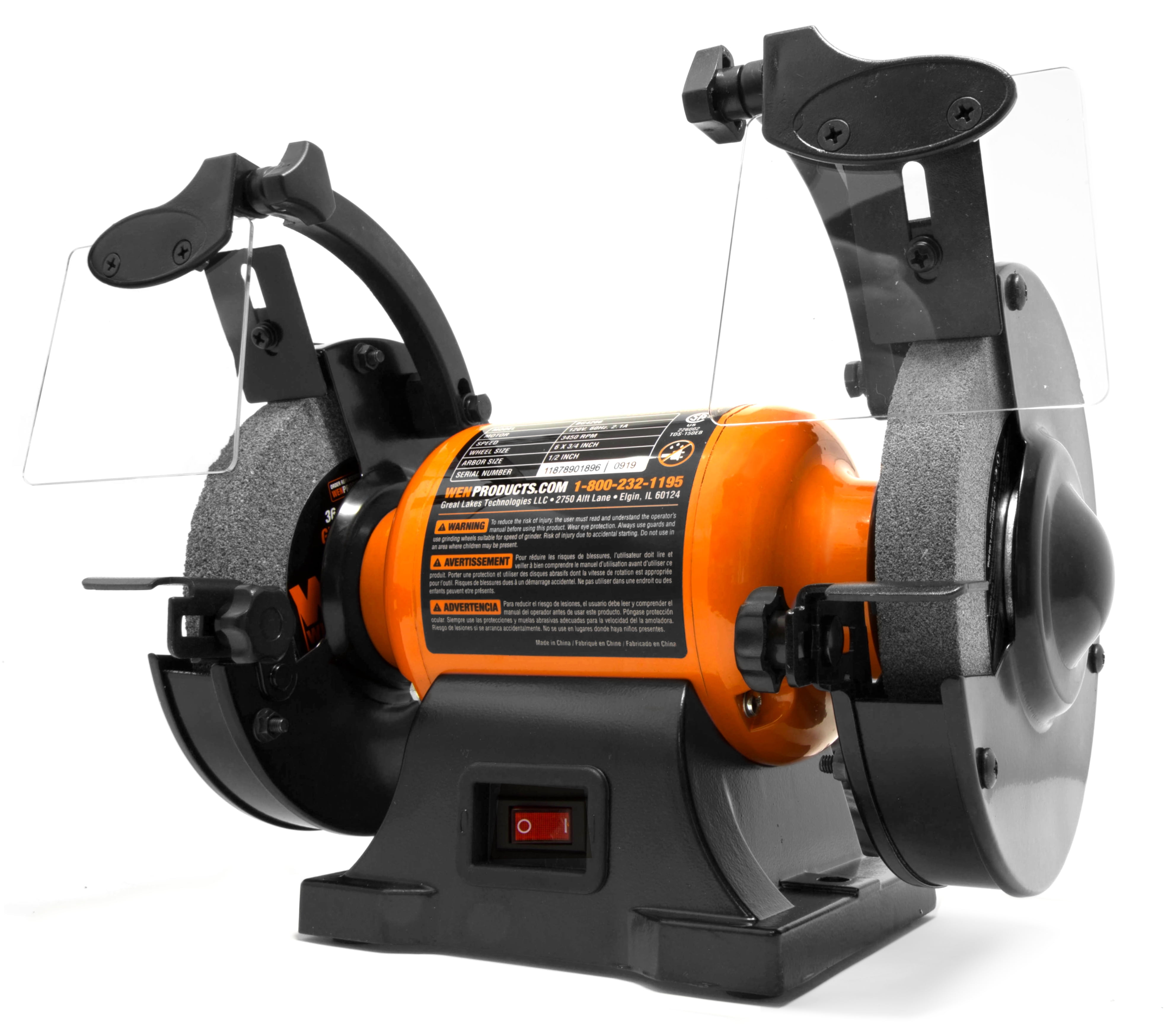 WEN 2 1 Amp 6 Inch Bench Grinder BG4266 Walmart
