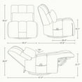 CHITA Power Recliner Chair for living Room, Swivel Rocker Recliner Sofa ...