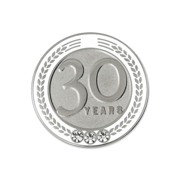 PinMart's 30 Years of Service Award Employee Recognition Gift Lapel Pin ...