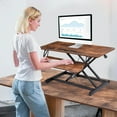 Height Adjustable 37 inch Stand Up Desk Converter, Quick Sit to Stand ...