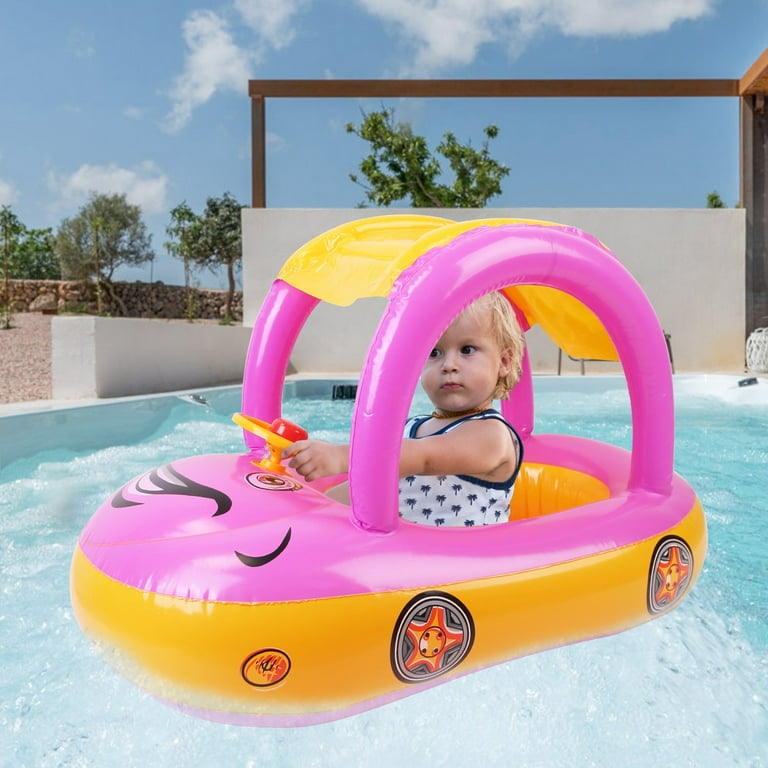 Pool Floaties Toddler Pool Float With Electric Water Gun - Inflatable ...