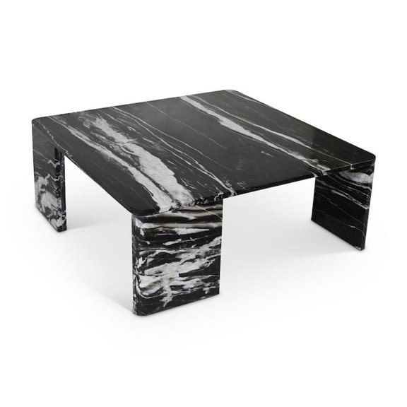 Meridian Furniture Vernazza Black Marble Coffee Table - Walmart.com