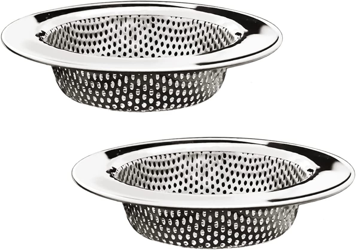 2PCS Kitchen Sink Strainers, Sink Drain Basket Strainer, 4.5 Inch ...