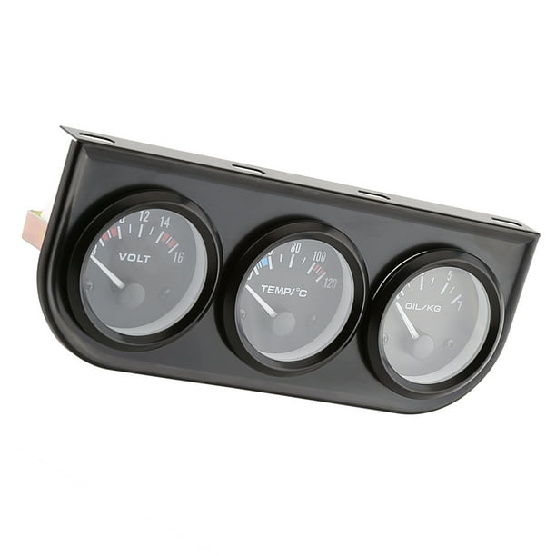 Triple Gauge Set, 52mm High Sensitivity Voltmeter Water Temp Meter ...