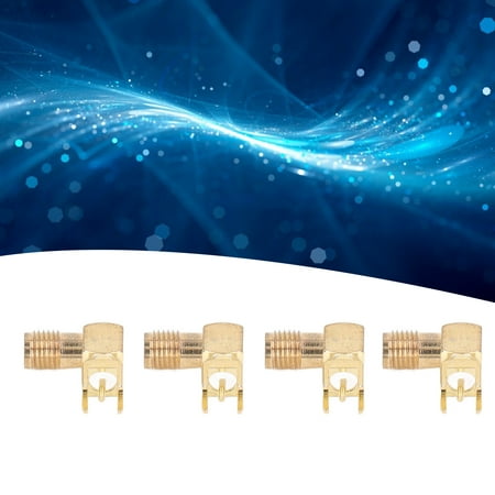Kozecal SMA RF Connector,10Pcs RF Connector Panel Bent 90 Degree 4 Pin ...