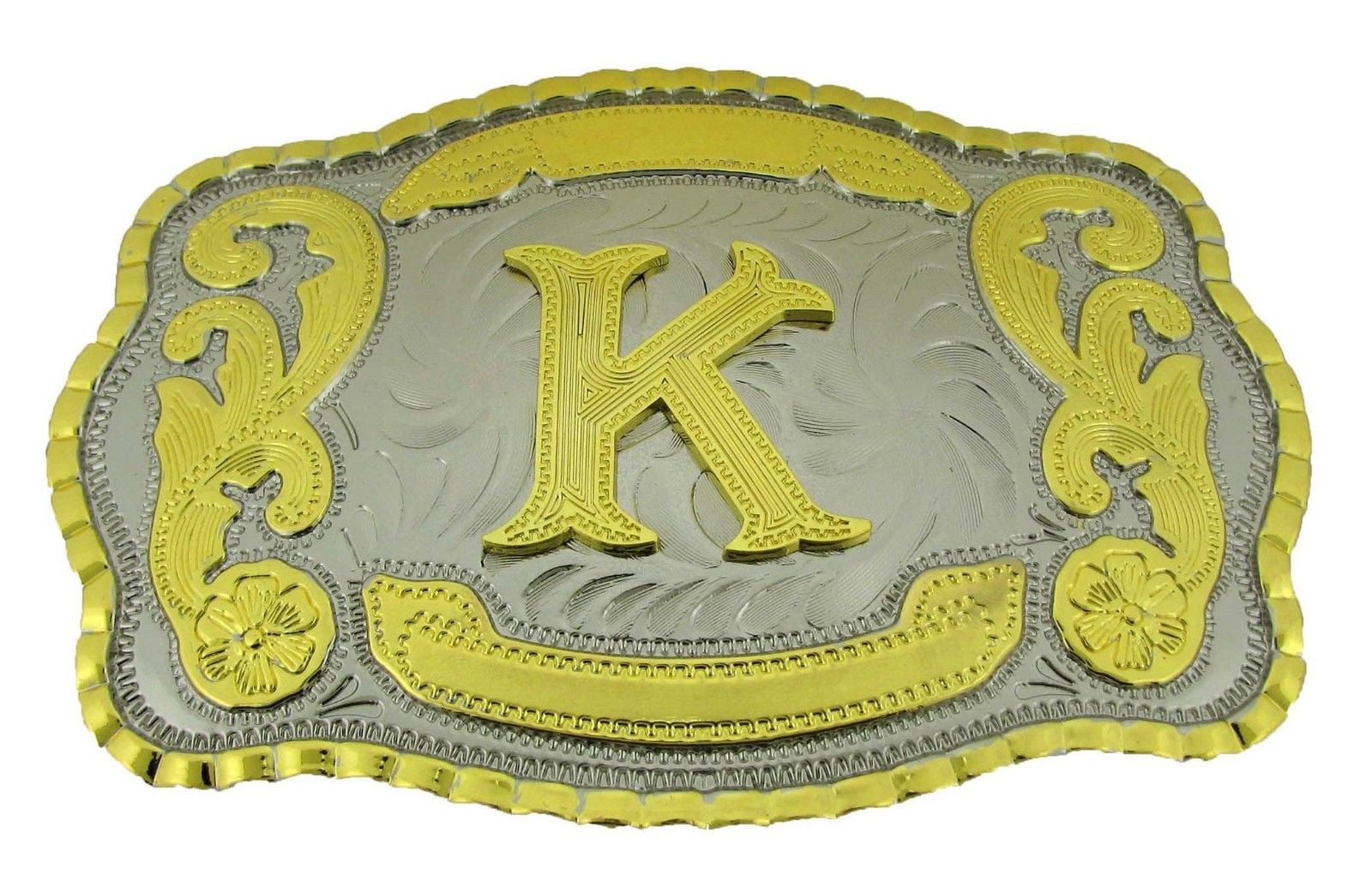 Initial K Belt buckle Letter K Multiple Styles Cowgirl Western Rodeo ...