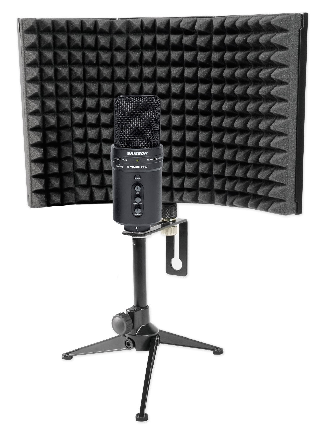 SAMSON G-Track Pro Studio USB Condenser Microphone Mic+Interface+Vocal ...