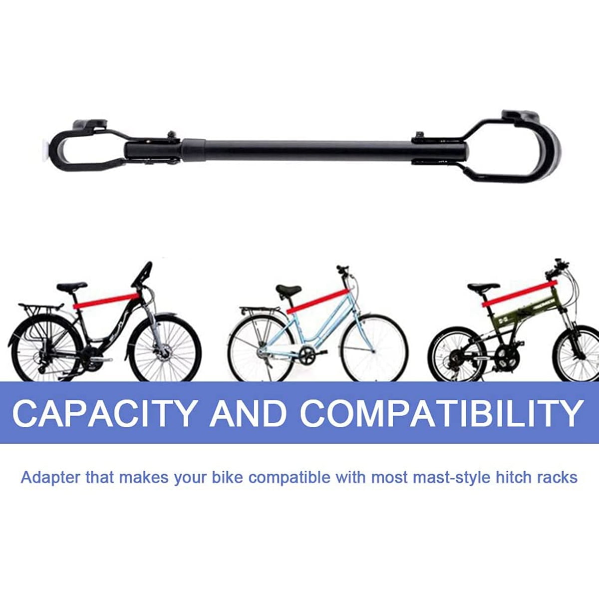Buy Capacity 30Kg/66Lbs Bike Bicycle Top Tube Cross-Bar Frame ...