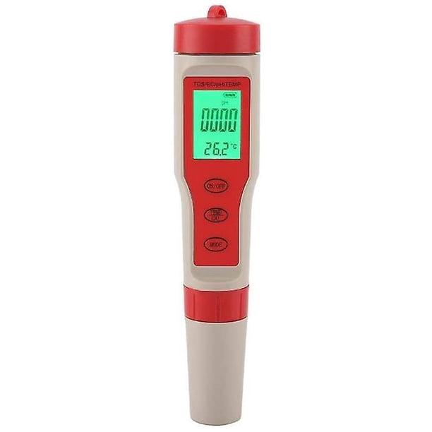 Ph Meter, Professional 4 In 1 Portable Digital Tds Ph Ec Temp Meter ...