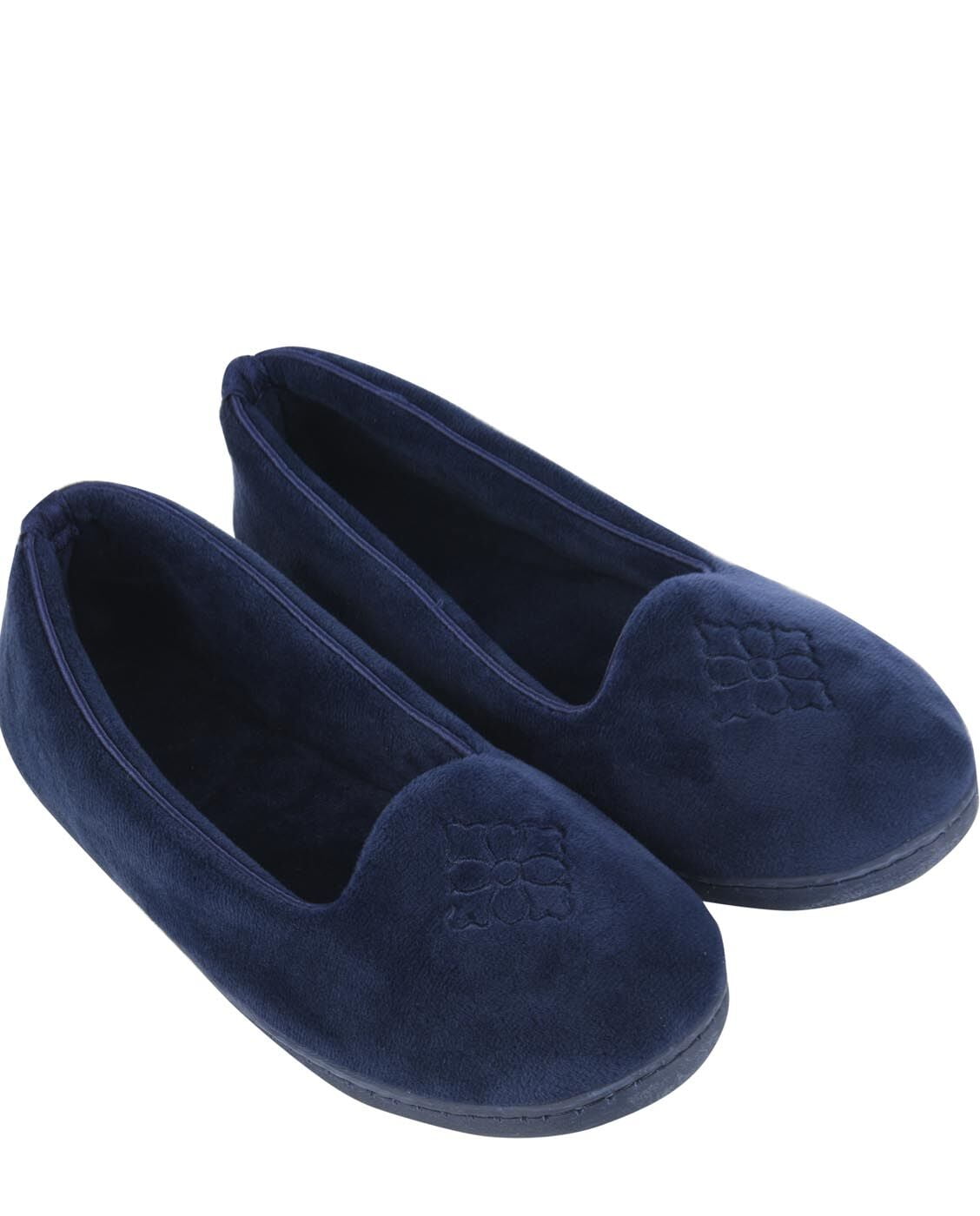 Dearfoams Women'S Plush Velour Padded Microfiber Slip-On Slipper With ...