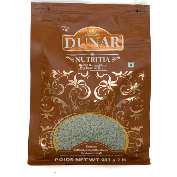Brown Basmati Rice | 2 lbs | Dunar - Walmart.com