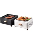 Portable Outdoor BBQ Grill Table with Drawer Design Charcoal Grill for ...
