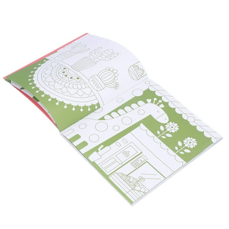 Coloring Book, Scenario Story Page Picture Book Graffiti Coloring Book ...