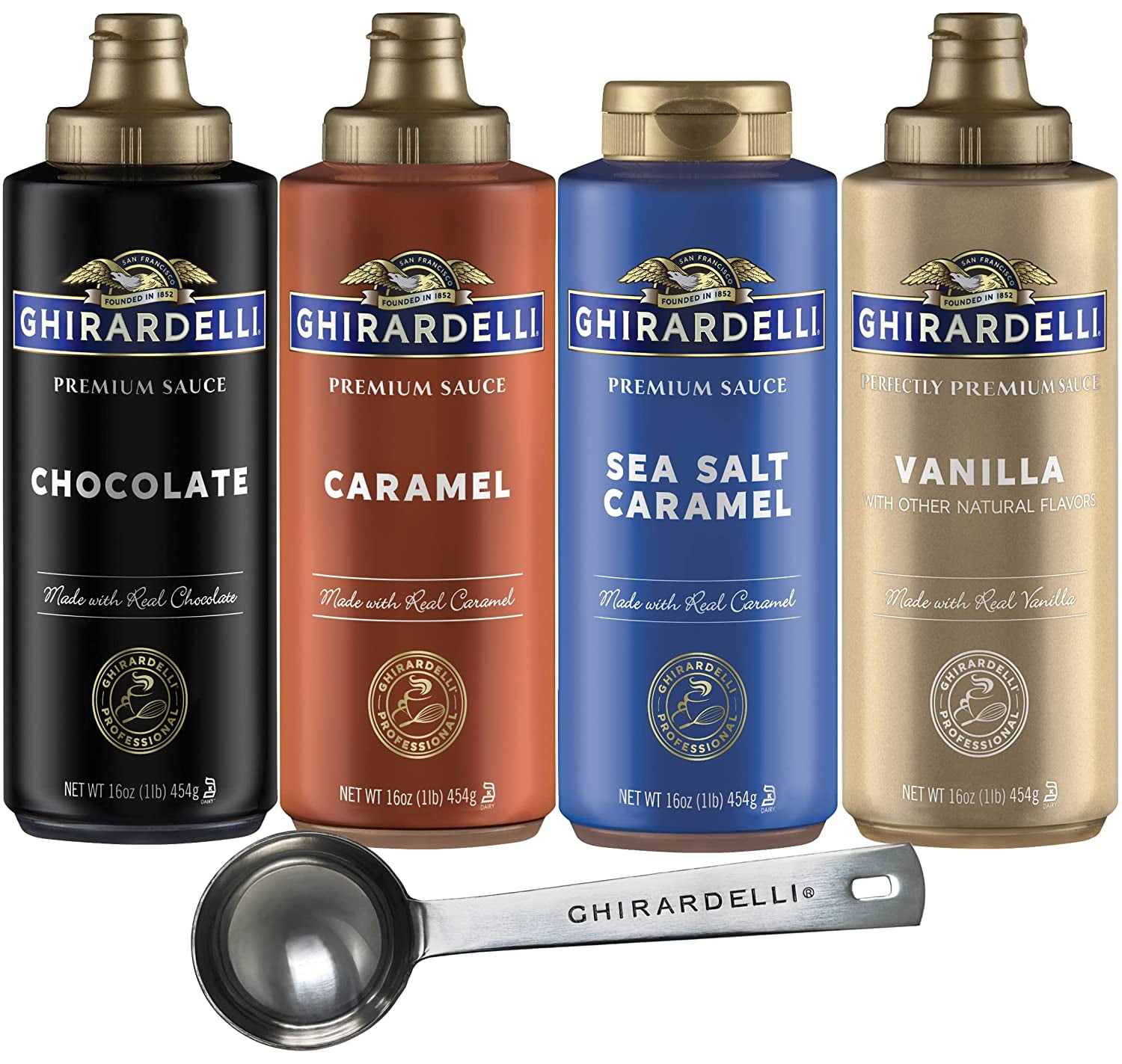 Ghirardelli Black Label, Vanilla, Caramel, Sea Salt Caramel Flavored ...