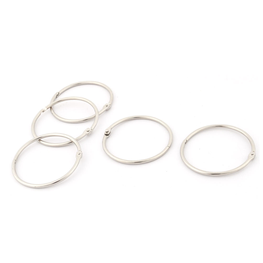Notebook Metal Binder Hinge Snap Loose Leaf Ring 73mm Inner Dia 5pcs ...