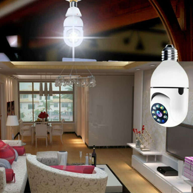 E27 Light Bulb Camera 5G WiFi Security Cameras Wireless