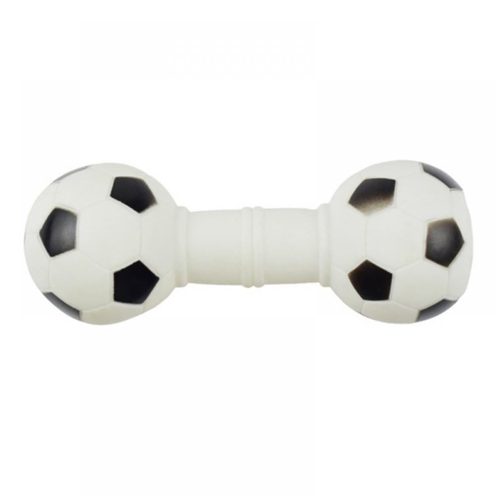 GOODLY Pet PVC White Chew Basketball Football Toys for Puppy Toothbrush ...