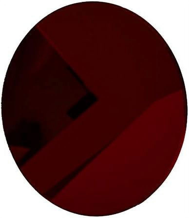 8” Dark Red Round Blank Mirror Discs Smooth Edge DIY Plexiglass Tiles ...