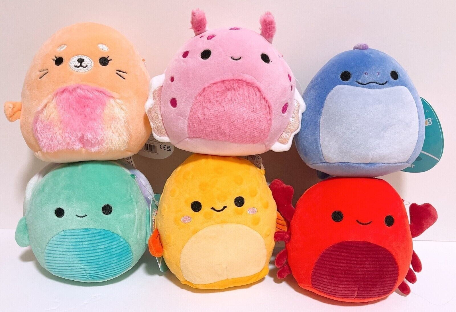 Squishmallows Deep Sea Animals Squad King Crab 5" Mini Plush Doll Set ...