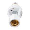 Smart Motion Sensor Bulb Holder Adapter E27 with PIR Detection for LED ...