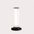 13-Inch LED Illuminari White Crystal Sand Rocks Column Table Lamp ...