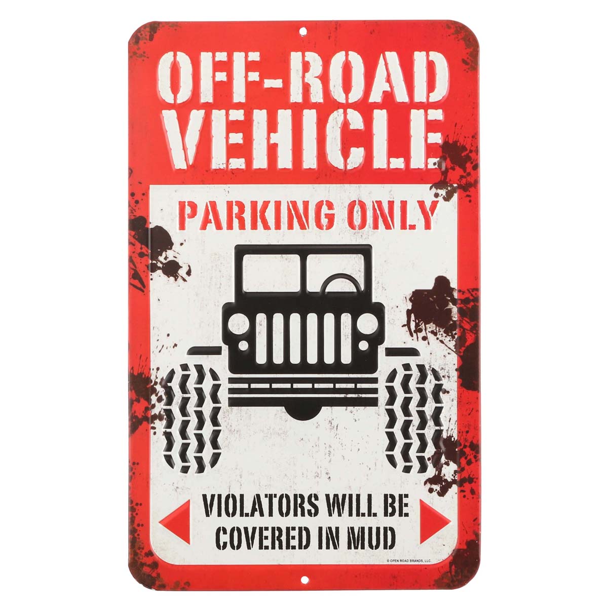 Off Road Vehicle Embossed Metal Sign - Walmart.com