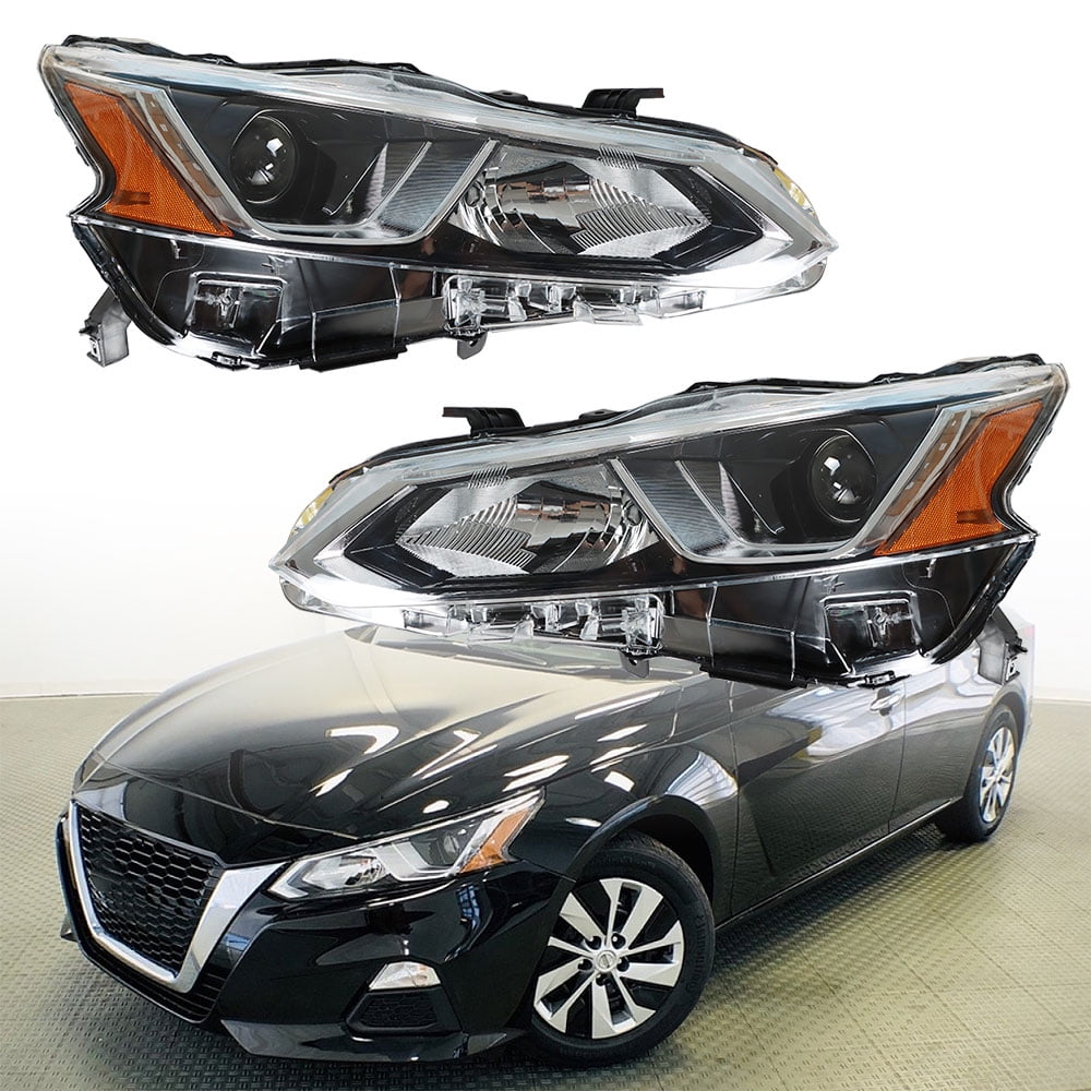 SEBLAFF Driver & Passenger Side Chrome Projector Headlight Assembly ...