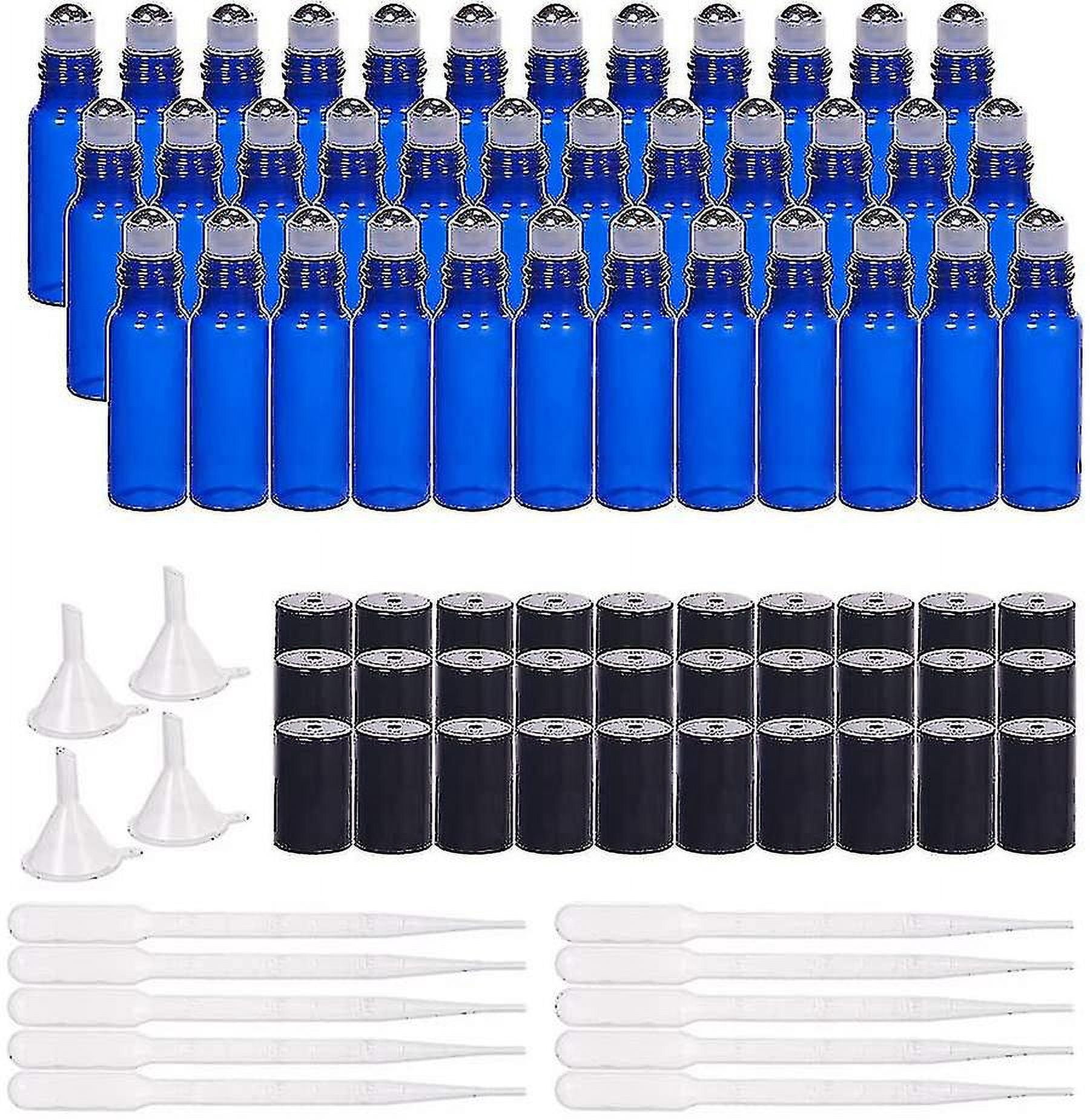 Paquete de 30 botellas de vidrio azul cobalto de 5 ml, botella de ...