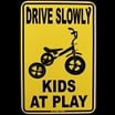 Drive Slow Kids at Play Metal Sign - Child Safety Caution, Children ...