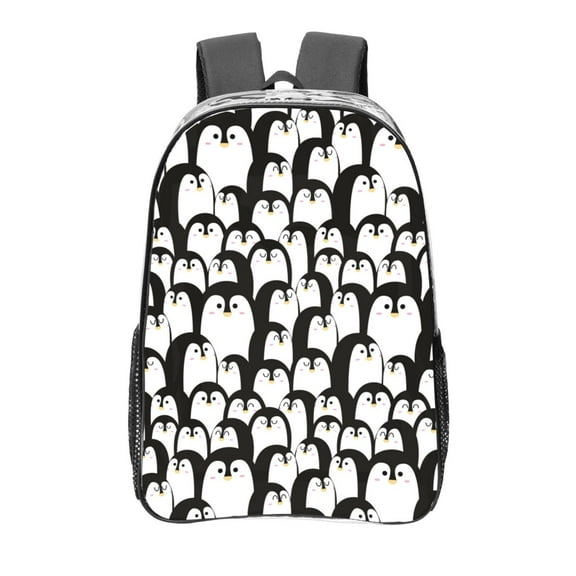 Easygdp flower Skull cartoon Clear Backpack, Transparent Bookbag for ...