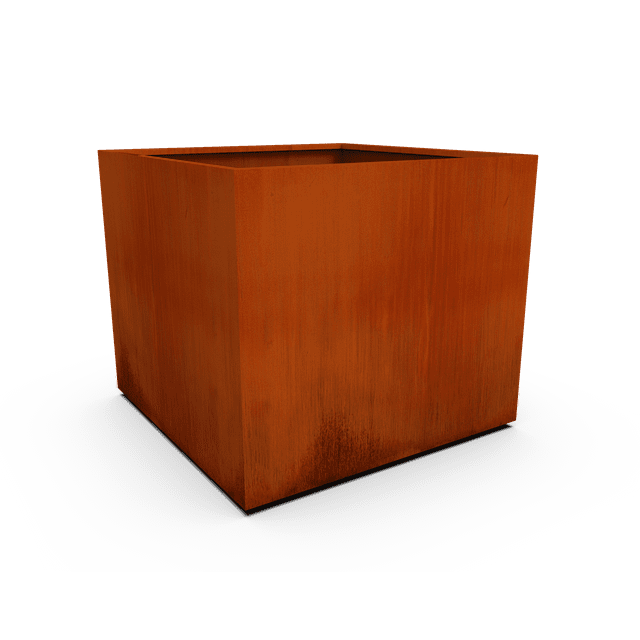PLANTERCRAFT Corten Steel metal planter box, Square & Cube sizes ...