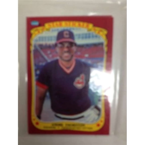 1986 Fleer Star Stickers Cleveland Indians Team Set Julio Franco 3 ...
