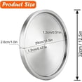 16.3"x11" Large Stainless Steel Serving Platters, Heavy-Duty ...