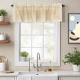 Beige Gradient Squares Window Valance for Kitchen, Softness Layers Zen ...
