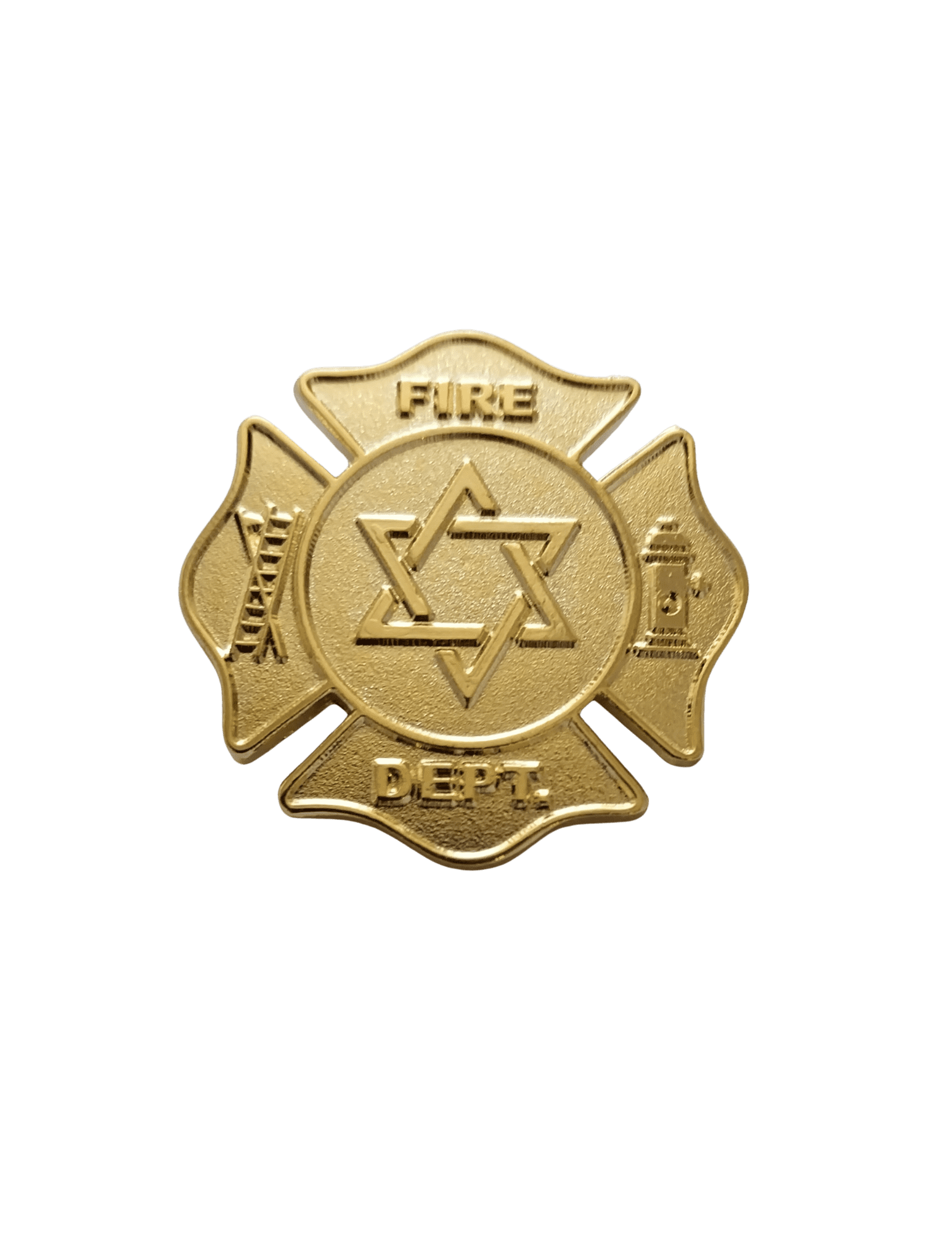 FD FIRE DEPARTMENT FIRST RESPONDER STAR OF DAVID PIN - Walmart.com