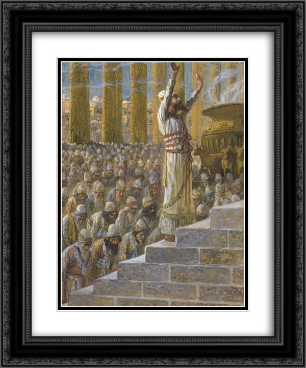 James Tissot 2x Matted 20x24 Black Ornate Framed Art Print 'Solomon ...