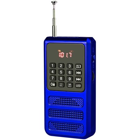 Mini FM Bluetooth Radio Portable, Pocket Walkman Radio with Recorder ...