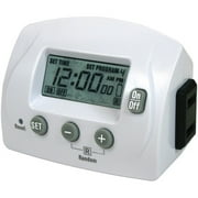 Primewire In-Wall 7-Day Digital Timer with 18 Settings - Walmart.com ...