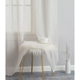 THD Zoey Faux Linen Textured Semi Sheer Window Rod Pocket Thick ...