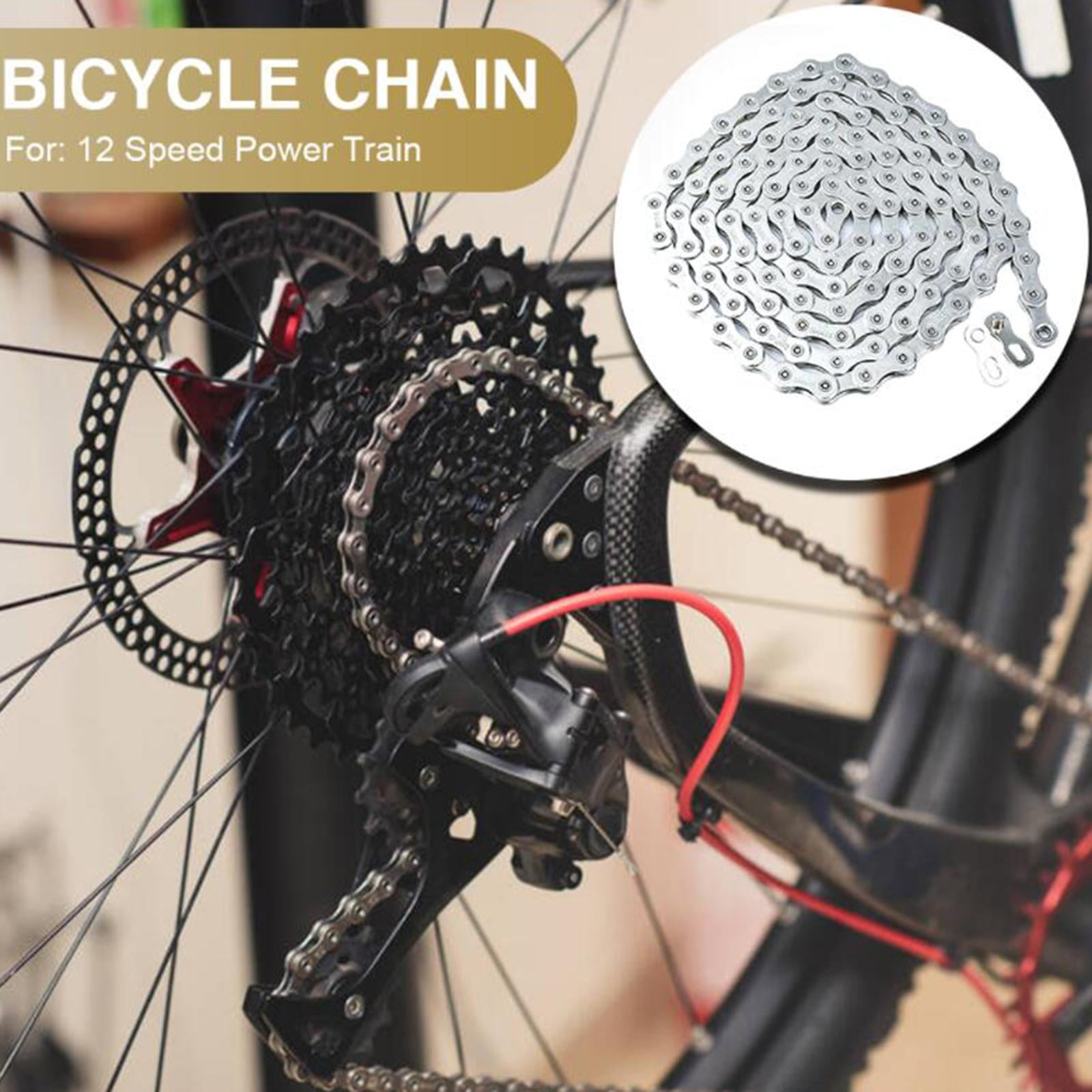 12 Speed Chain, Anti-rust Steel 126 Links Bike Chains Hollow Cycling ...