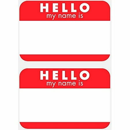 Amscan Hello Name Tags, 100ct, Party Favor - Walmart.ca