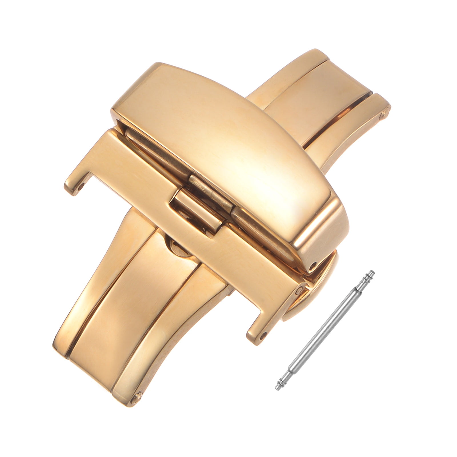 Plegable Reloj Cierre Pulsador Botón Rápida Liberación para 24mm Cuero ...