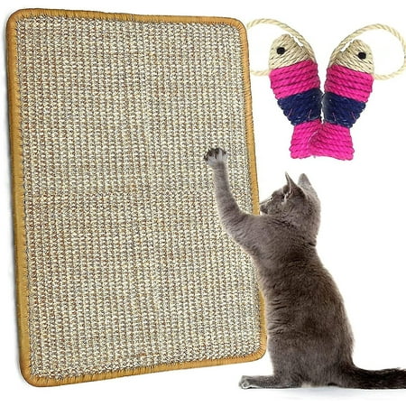 Cat Scratching Mat, Natural Sisal Scratching Mat Kitten Scratcher Mat ...