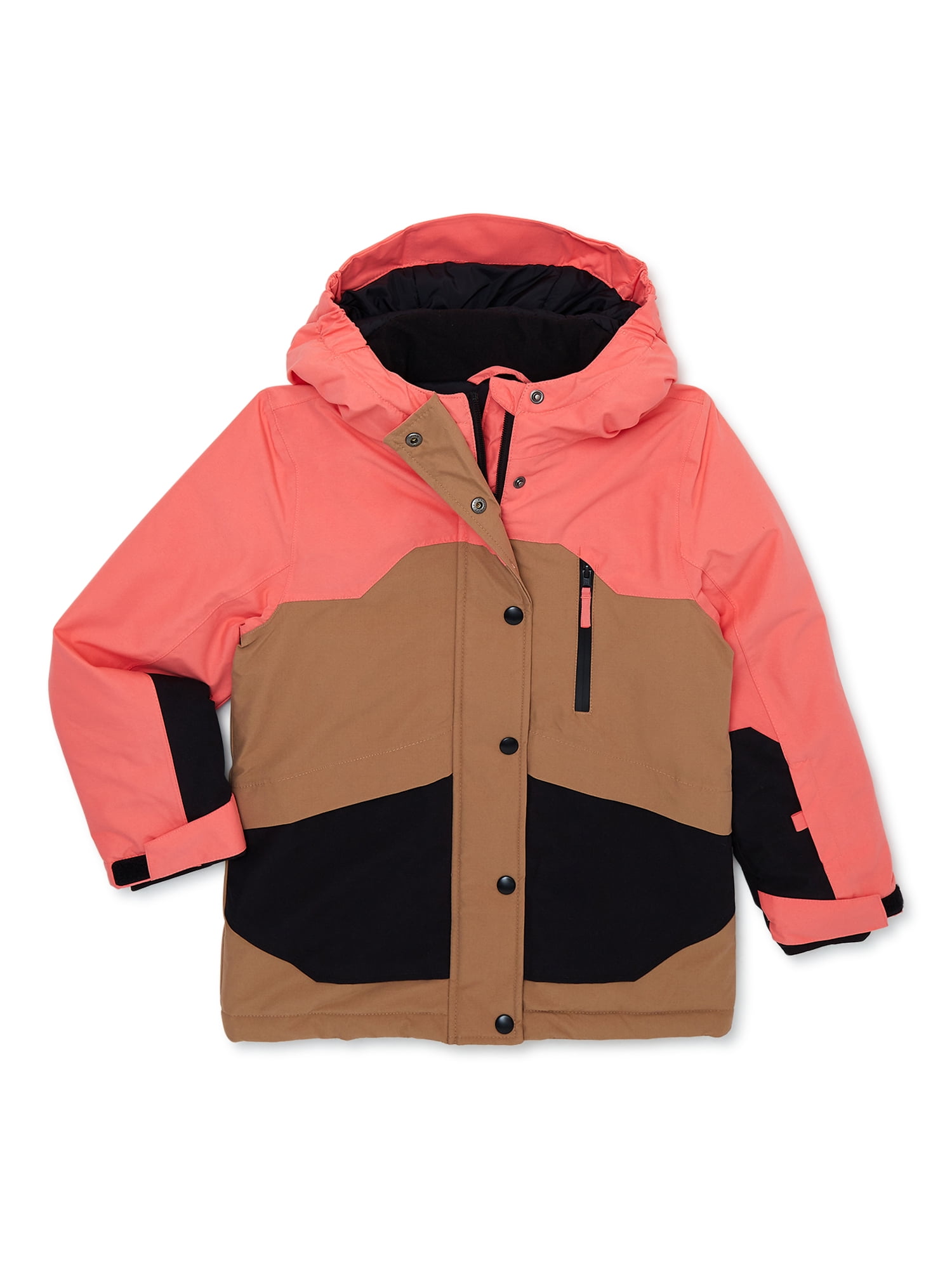 Swiss Tech Girls Waterproof Ski Jacket with Hood, Sizes 4-18 - Walmart.com