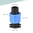 Uxcell Drip Irrigation End Cap Barbed Locking Fitting For 16mm Drip