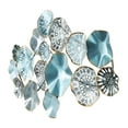 DecMode Multi Colored Metal 3D Overlapping Discs Plate Wall Decor ...