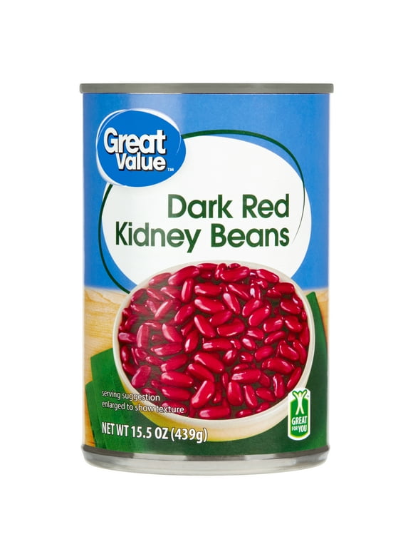 Great Value canned beans, dried beans and rice in Great Value pantry ...