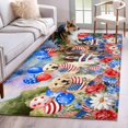 American Flag Washable Rug 4x6 Area Rug for Living Room Bedroom Non ...